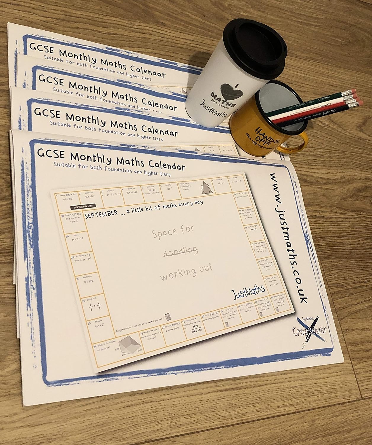 A3 GCSE Desk Maths Calendar - BigaMart