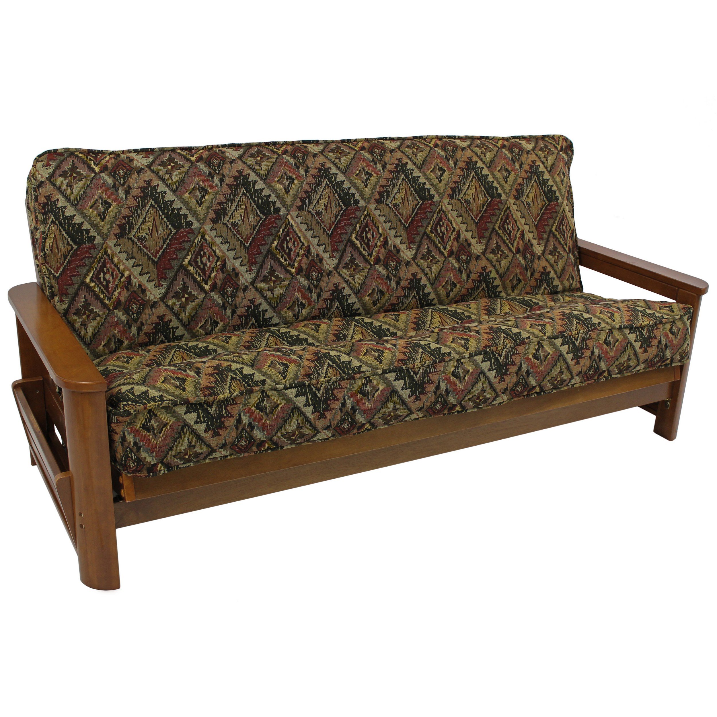 Blazing Needles Patterned Tapestry Double Corded 8" to 9" Futon Cover ...