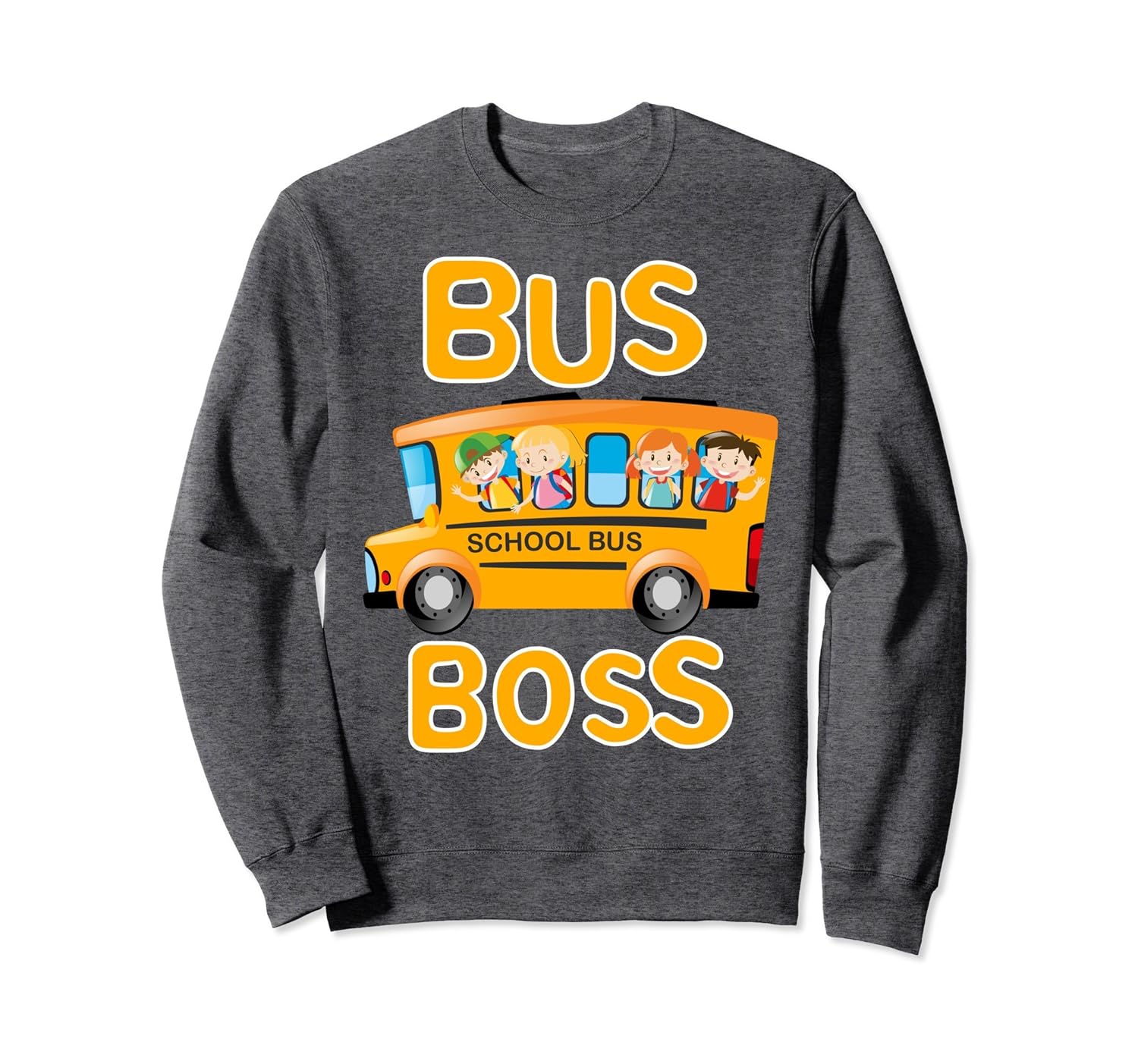 Bus Boss Back To School Funny Kids Sweatshirt-4LVS – 4loveshirt