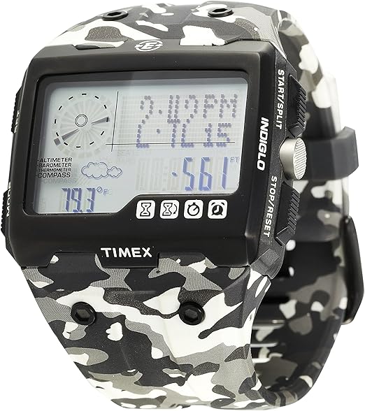 Timex Men's Expedition Ws4 Watch T49841 With White Camo Resin Strap ...