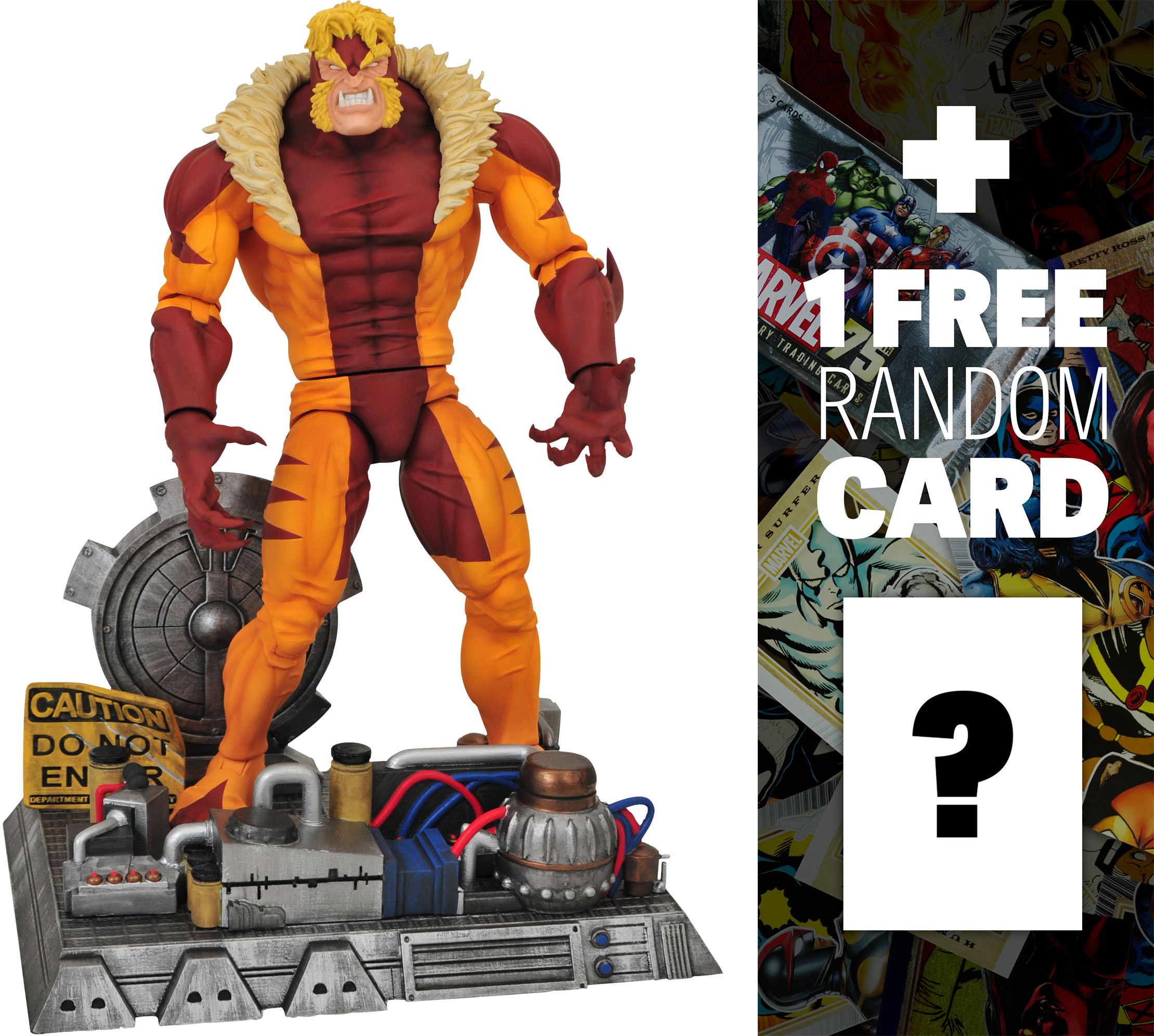 Buy Marvel Sabretooth Select x Diamond Select Action Figure + 1 Free ...