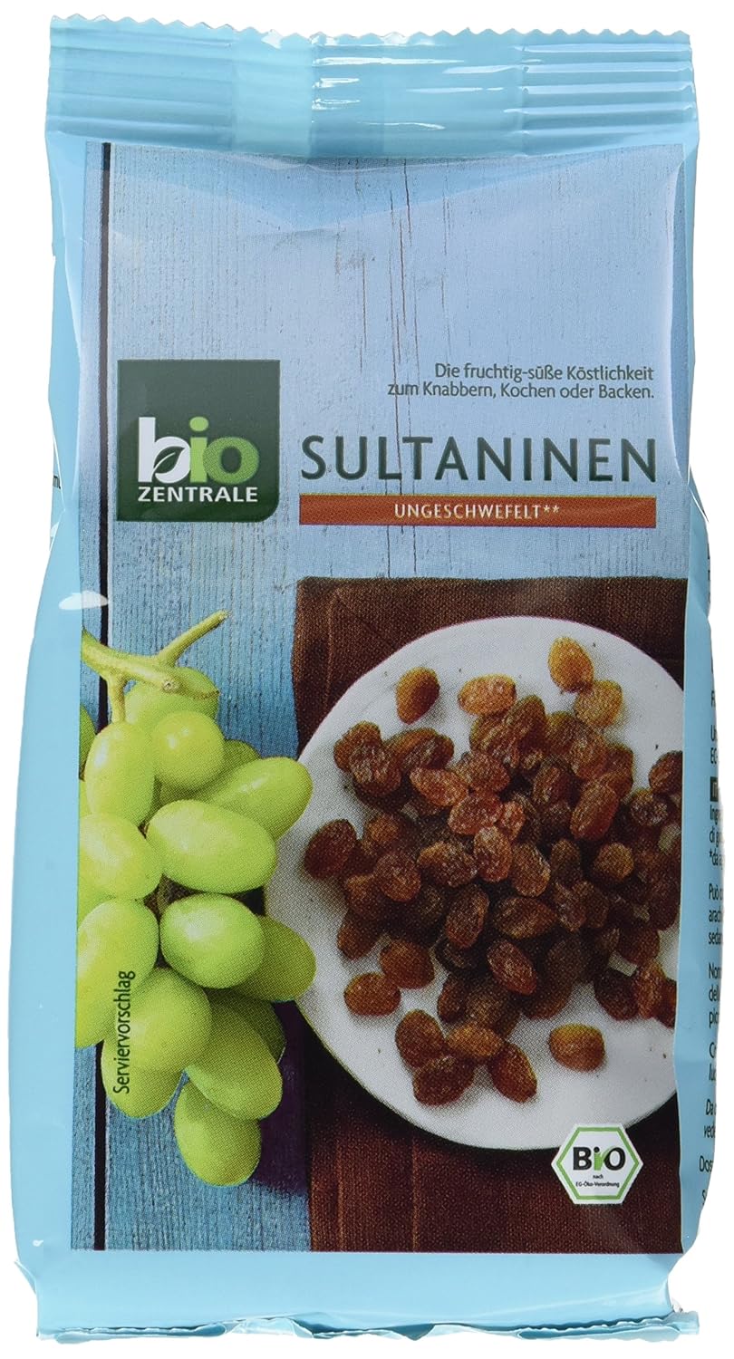 Bio Zentrale Sultaninen, 8er Pack (8 x 200 g): Amazon.de: Lebensmittel ...
