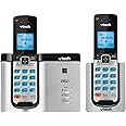 Vtech DECT 6.0 2 Cordless Phones with Bluetooth Connect-to-Cell, Caller ...