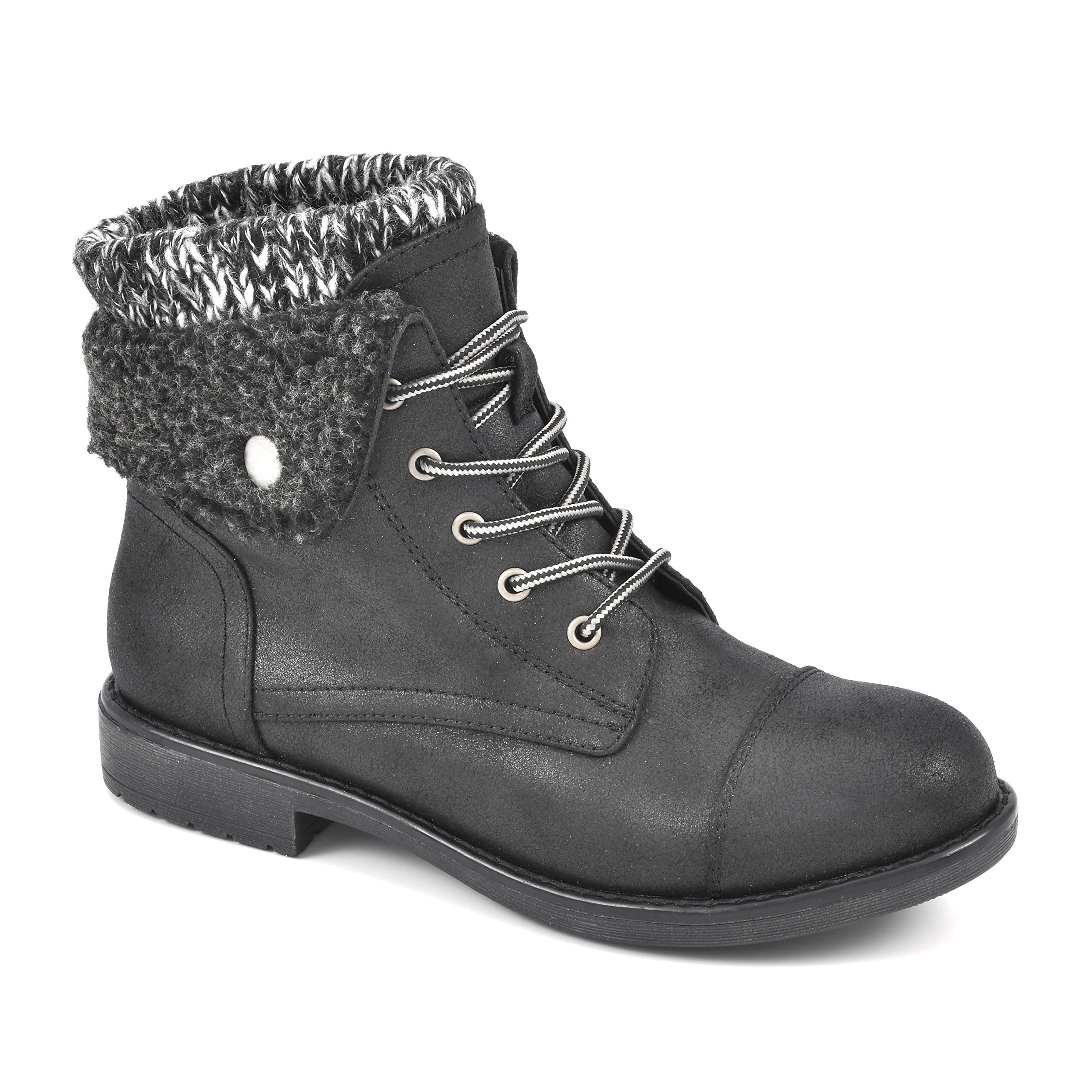 CLIFFS BY WHITE MOUNTAIN Women's Duena Hiking Style Boot, Black Multi ...