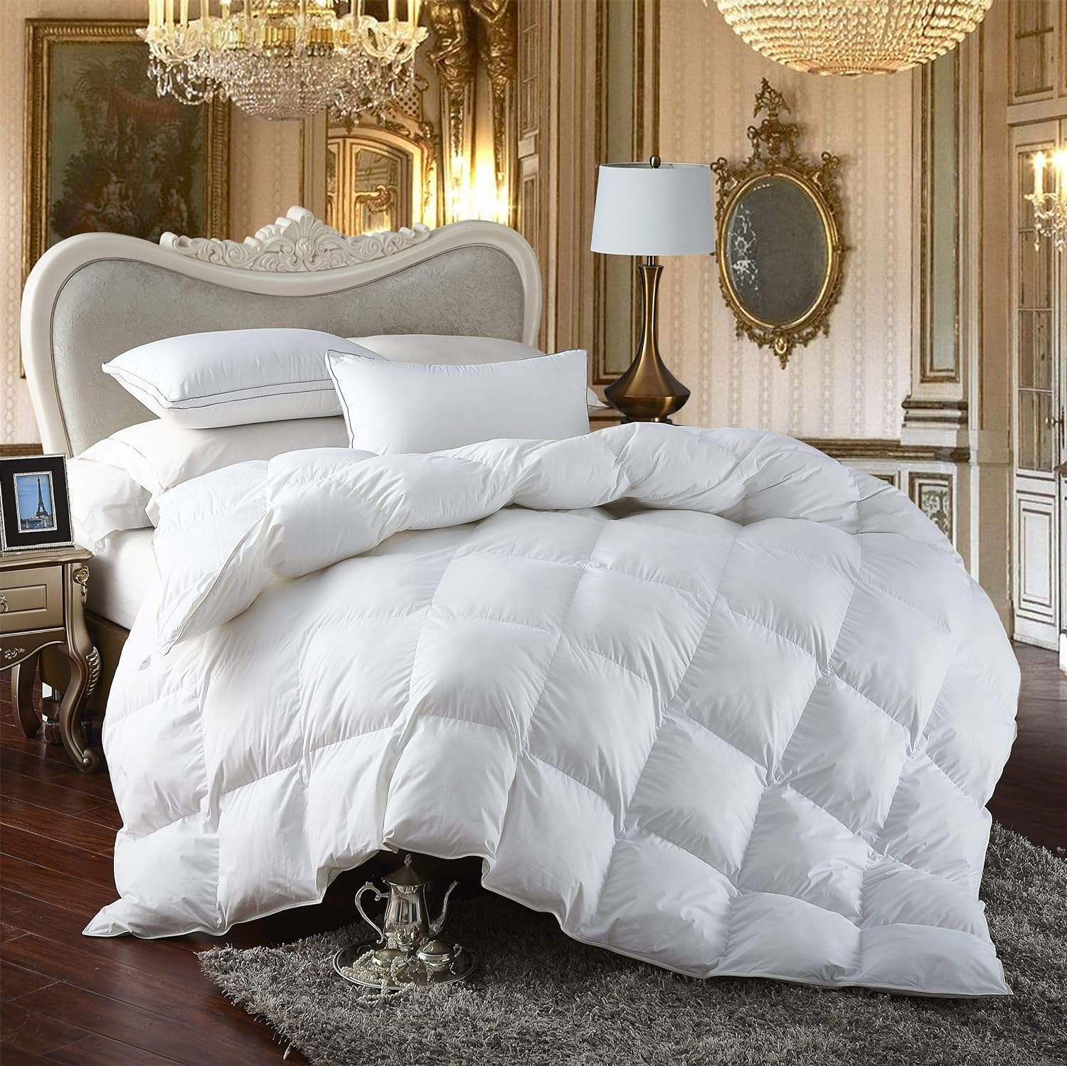 1200 Thread Count King California King Size Siberian Goose Down 1200 Thread Count King California King Size Siberian Goose Down