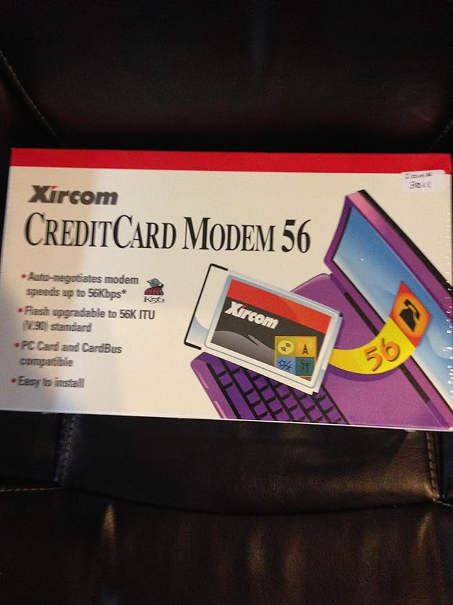 Amazon.com: Xircom Creditcard Laptop Modem 56K PCMCIA Modem with RJ-11 ...