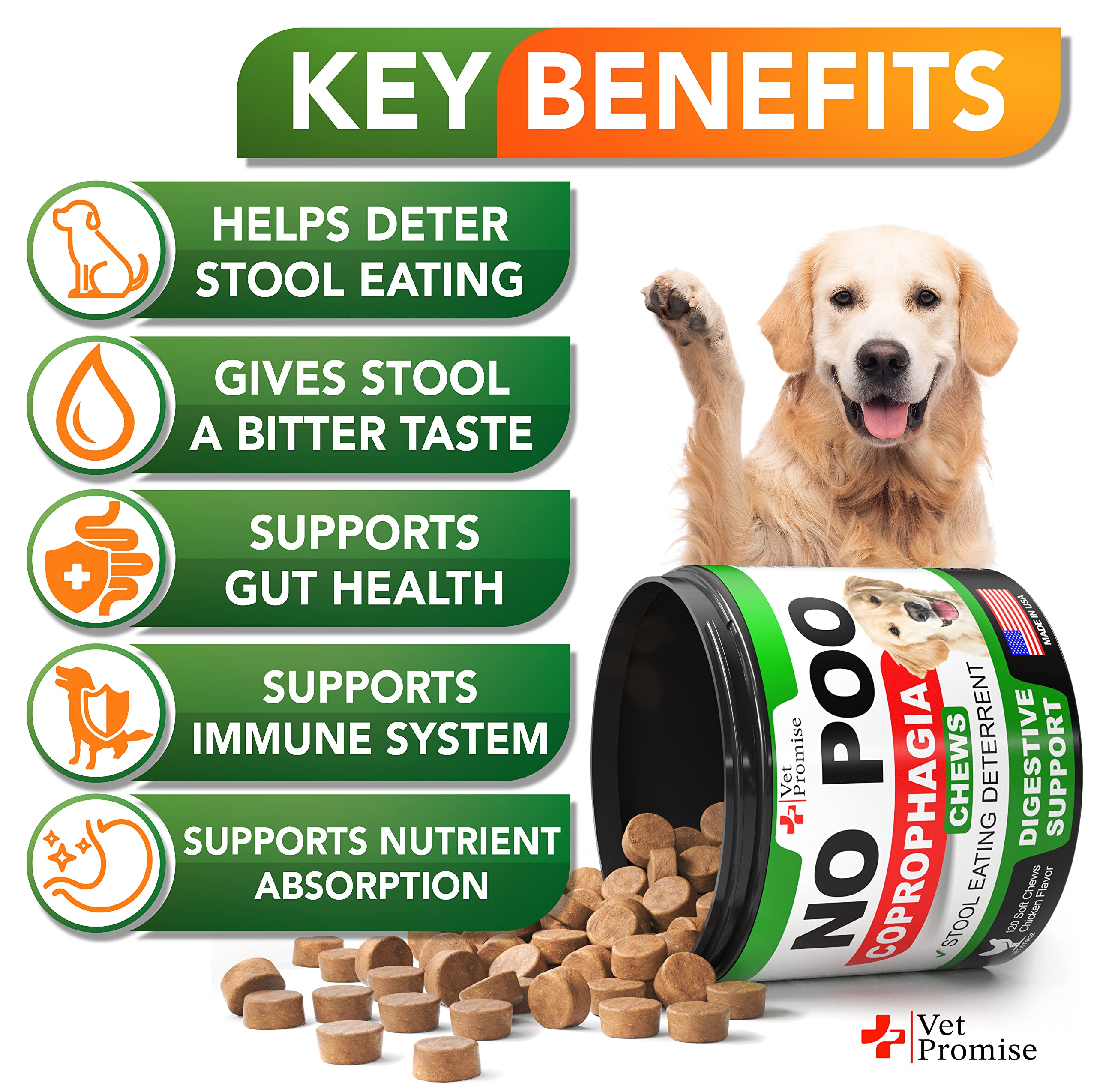 Mua No Poo Chews for Dogs - Coprophagia Stool Eating Deterrent ...