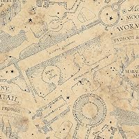 Harry Potter Mischief Managed Glow in The Dark Wallpaper Parchment ...