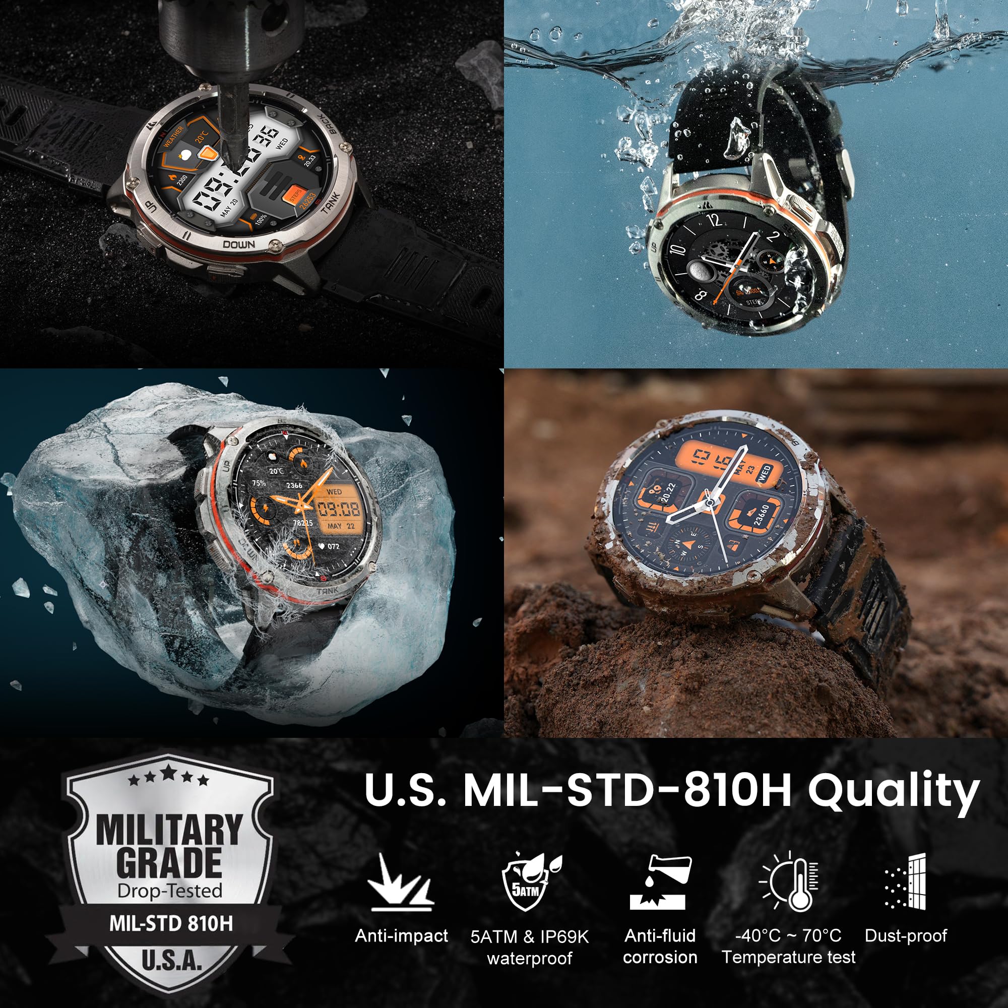 Mua KOSPET TANK T3 Ultra Smart Watch for Men GPS, 60 Days Extra-Long ...