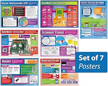 Amazon.com : Computer Systems Posters - Set of 7 | Computer Science ...
