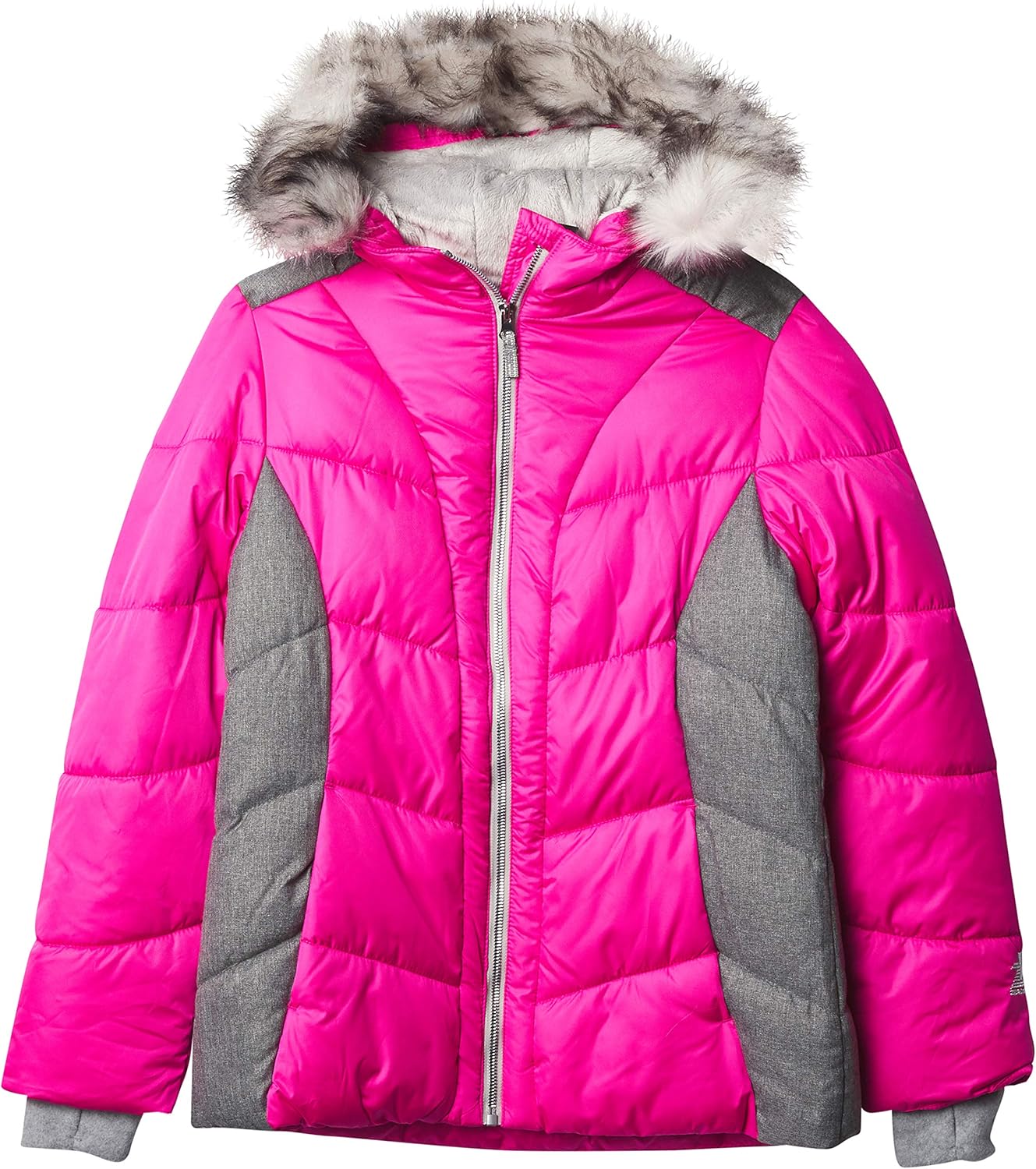 ZeroXposur girls Puffer Jacket Fleece Lined Winter Coat With Lined Hood ...