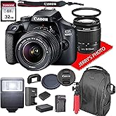 Amazon.com : Canon EOS 4000D DSLR Camera w/Canon EF-S 18-55mm F/3.5-5.6 III Zoom Lens + Case ...