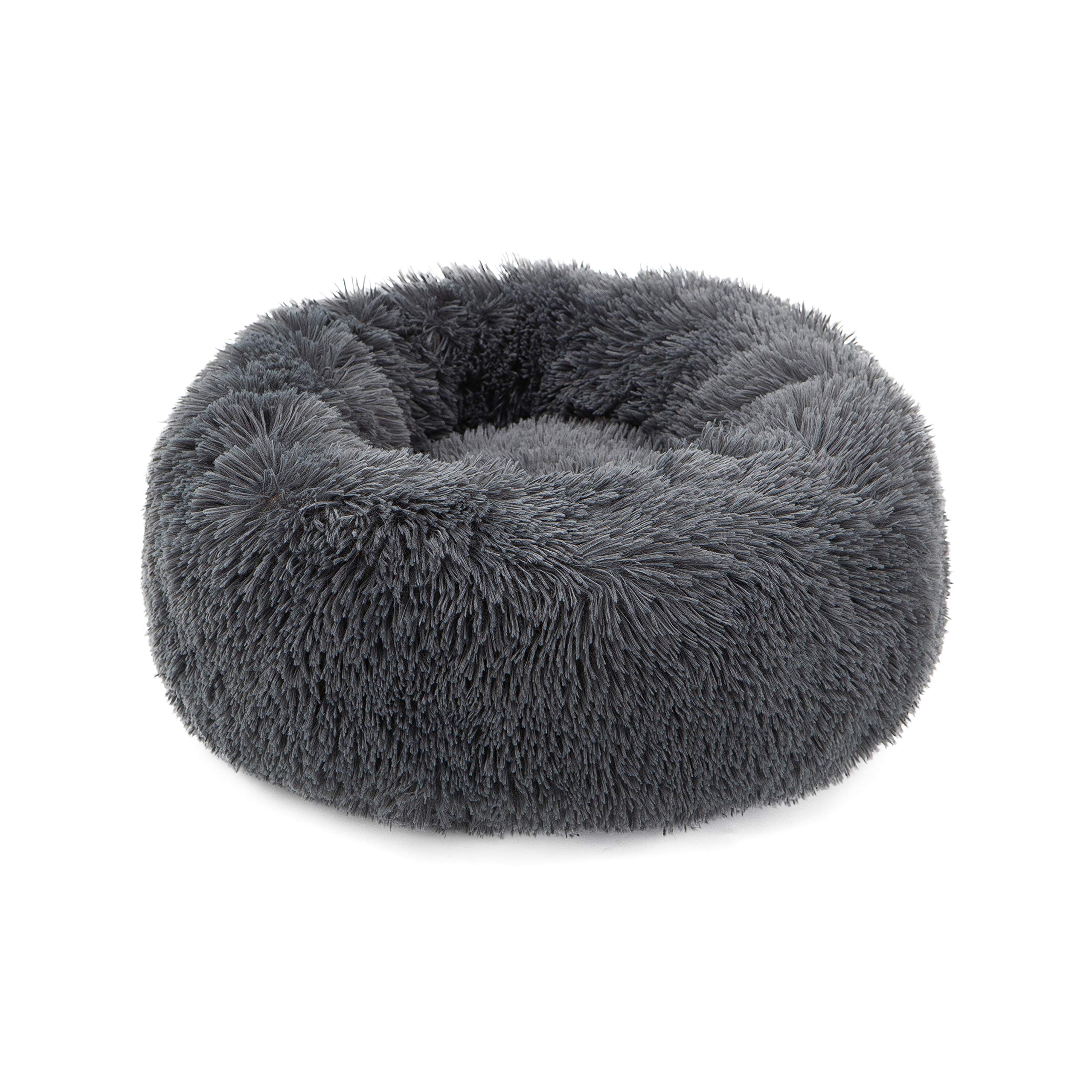 TORMAYS Calming Donut Dog Bed XL, Plush Round Cuddler Dog & Cat Cushion ...