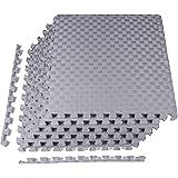 Prosource Fit Puzzle Exercise Mat ½”, EVA Foam Interlocking Tiles ...