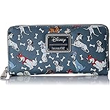 Amazon.com: Loungefly Disney Dog Houses Faux Leather Zip Around Wallet ...