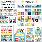 Amazon.com: Hadley Designs Black and White Classroom Calendar Set ...