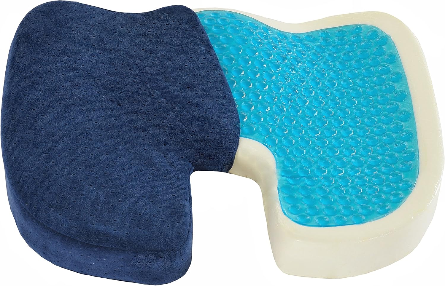 Iseaa Coussin de siège orthopédique a mémoire de Forme (avec épaisseur ...
