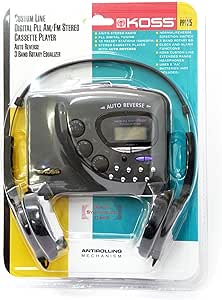 Amazon.com: Koss PP125 Personal Portable Cassette Player with AUTO ...