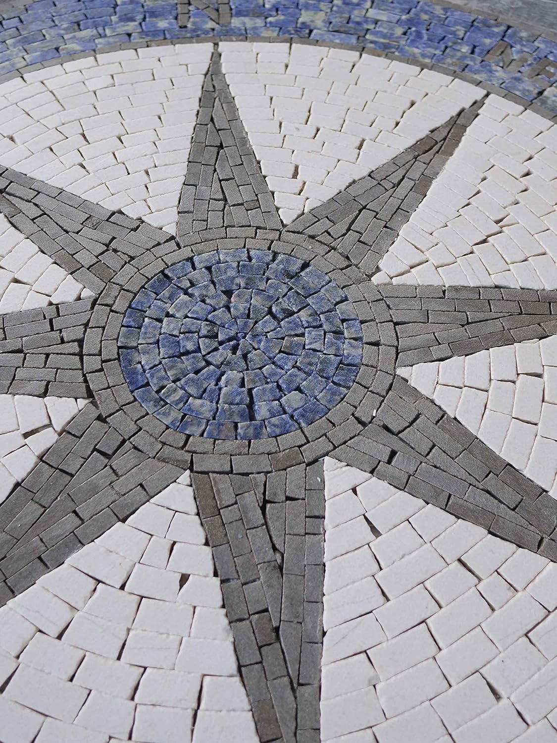 Amazon.com: Mosaic Art - Marble Compass stone | Mosaic Designs | Mosaic ...