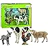 Lello & Monkey Farm Animal Plastic Toy Figures boxed set of 15 for ...