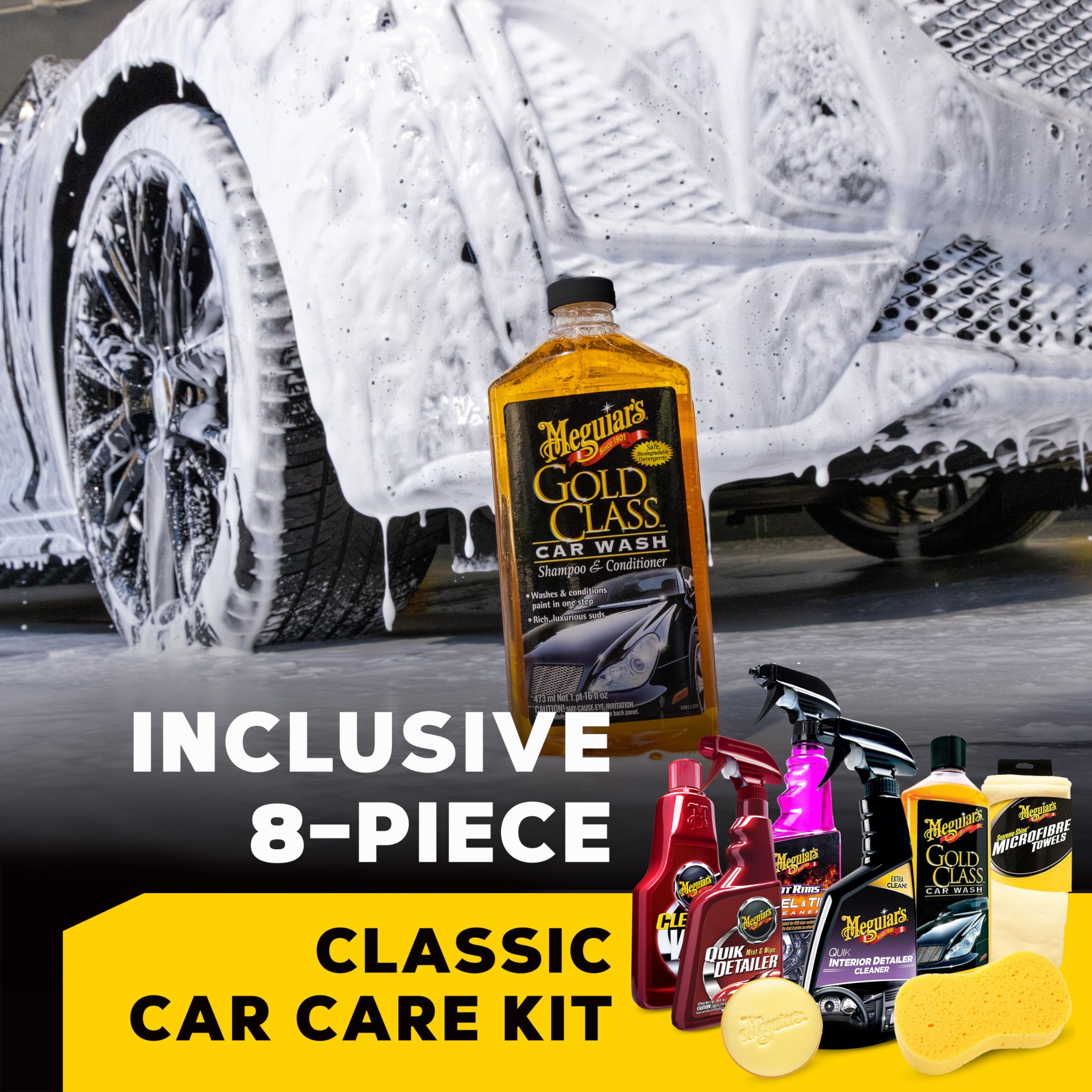 Mua Meguiar's Classic Wash & Wax Kit, Car Cleaning Kit with Car Wash ...