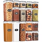 PRAKI Airtight Food Storage Container Set - 24PCS, Kitchen Pantry ...