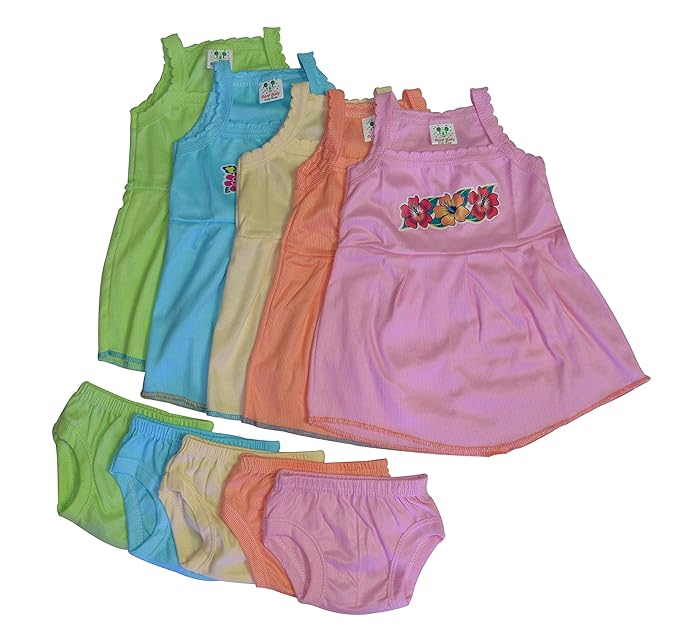 Buy Cool Baby Baby Girl Frock and Shorts Set (Pack of 5)(COOL-005 ...