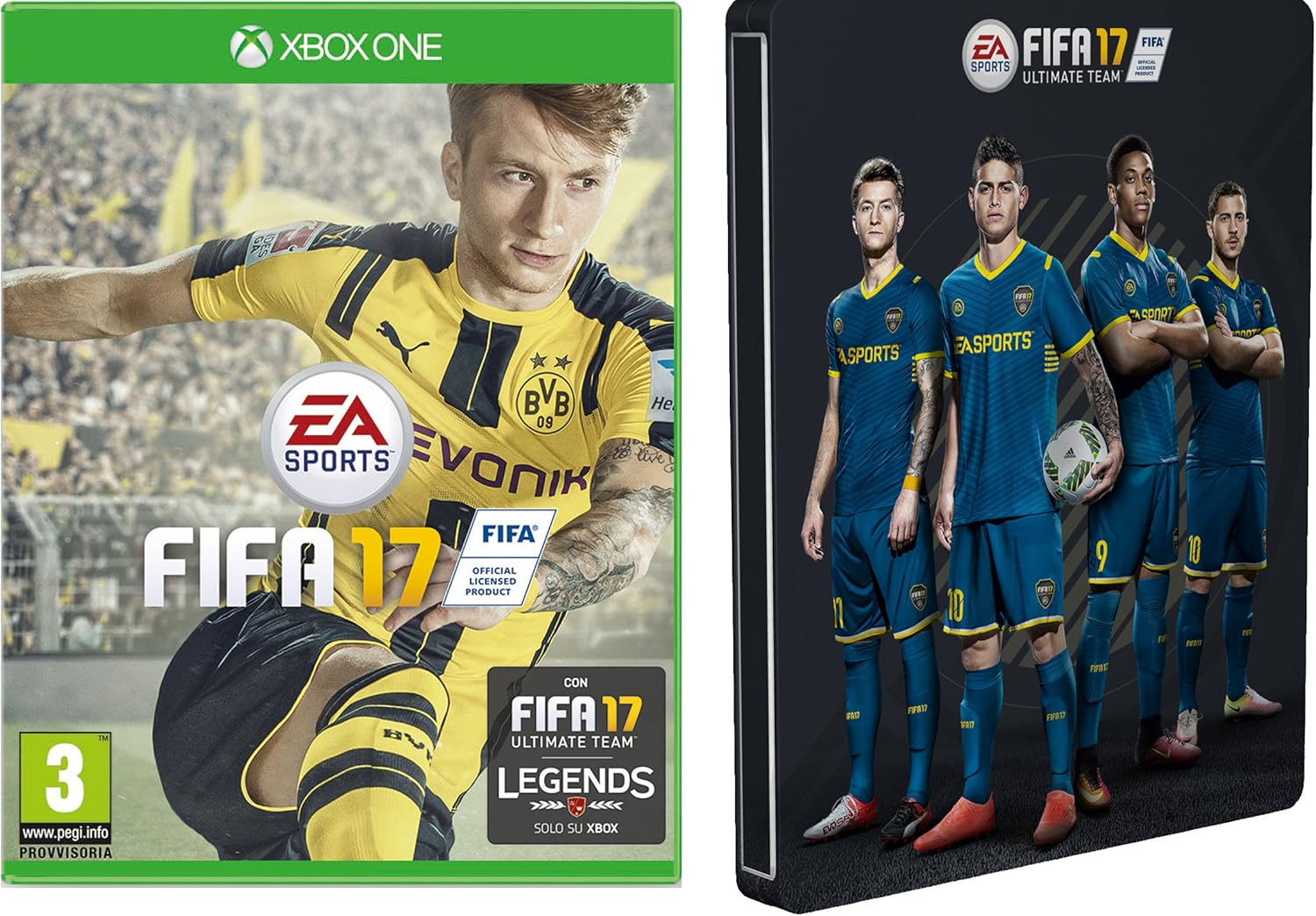 FIFA 17 + Steelbook Esclusiva Amazon - Xbox One: Amazon.it: Videogiochi