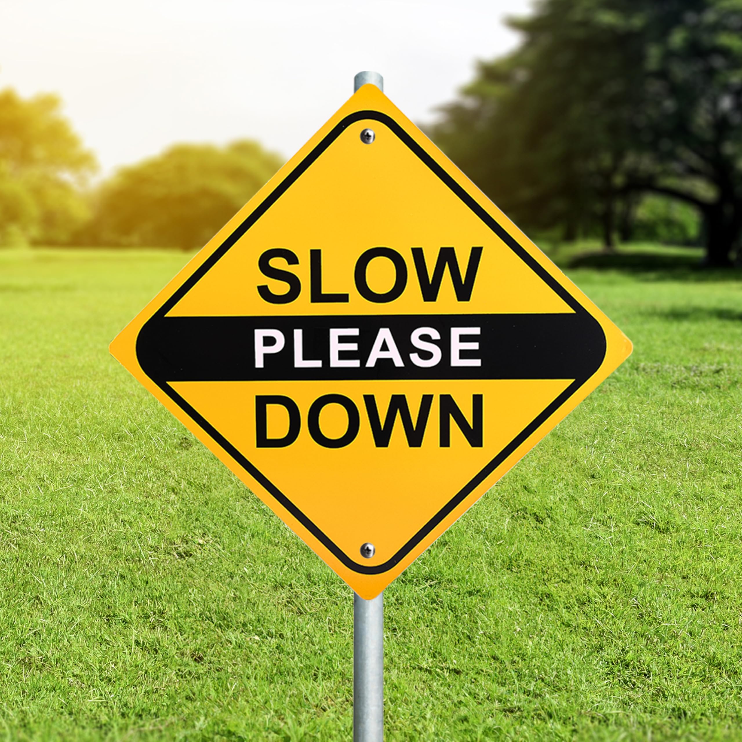 Mua Bigtime Slow Down Signs for Neighborhoods - Aluminum Signage for ...