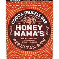 Amazon.com : HONEY MAMAS Peruvian Raw Cocoa Truffle Bar, 2.5 OZ ...