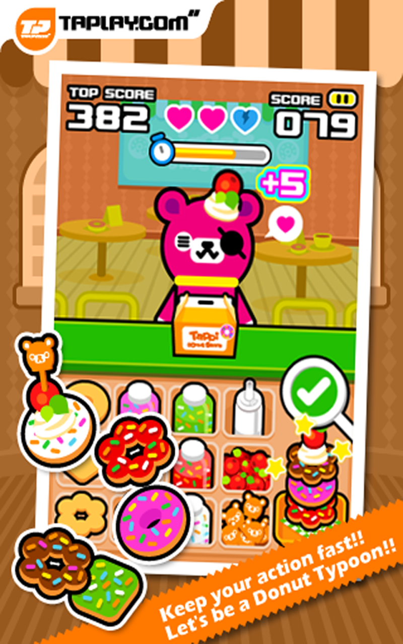 Donut Fever - Tappi Bear:Amazon.fr:Appstore for Android