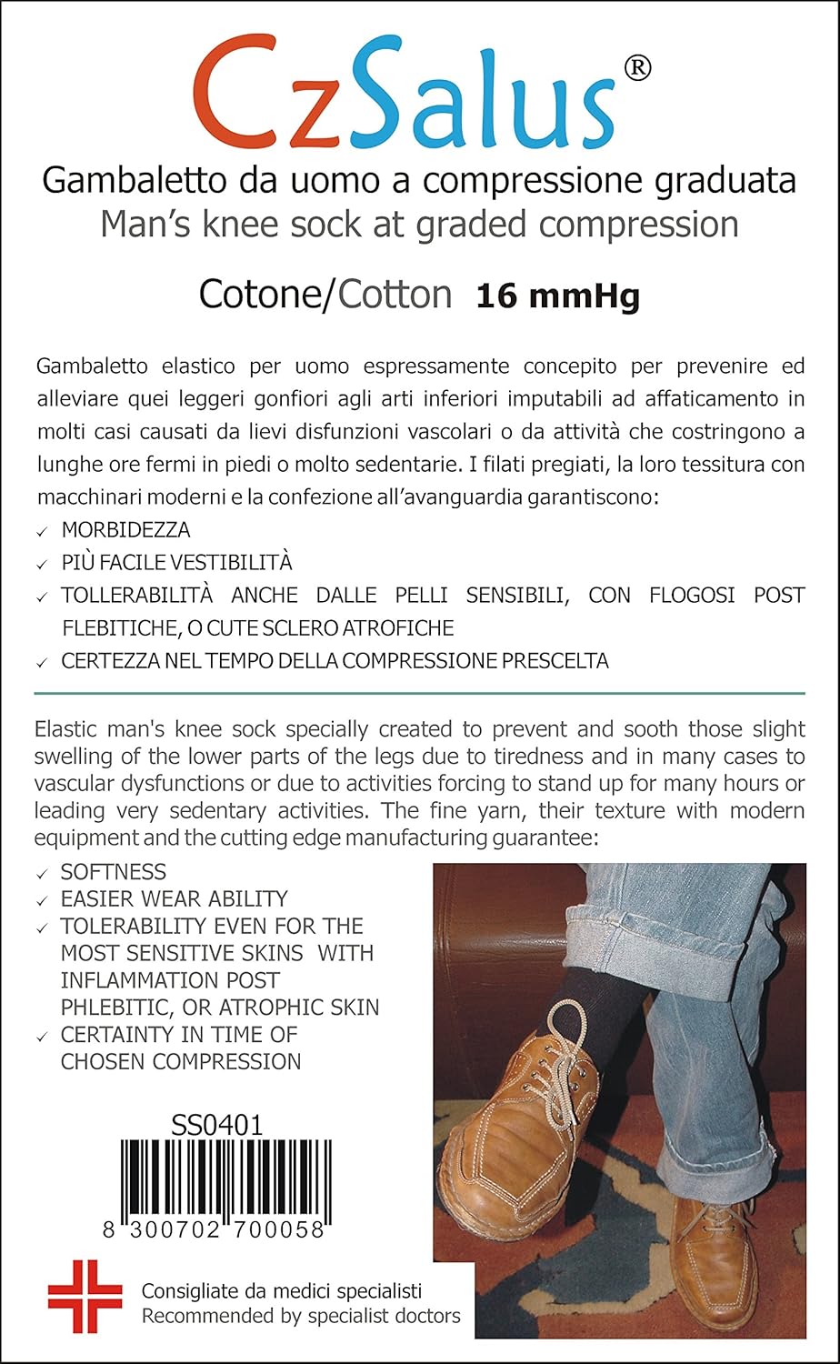 CzSalus Men's 3x2 Graduated Compression Leg: Amazon.co.uk: Clothing