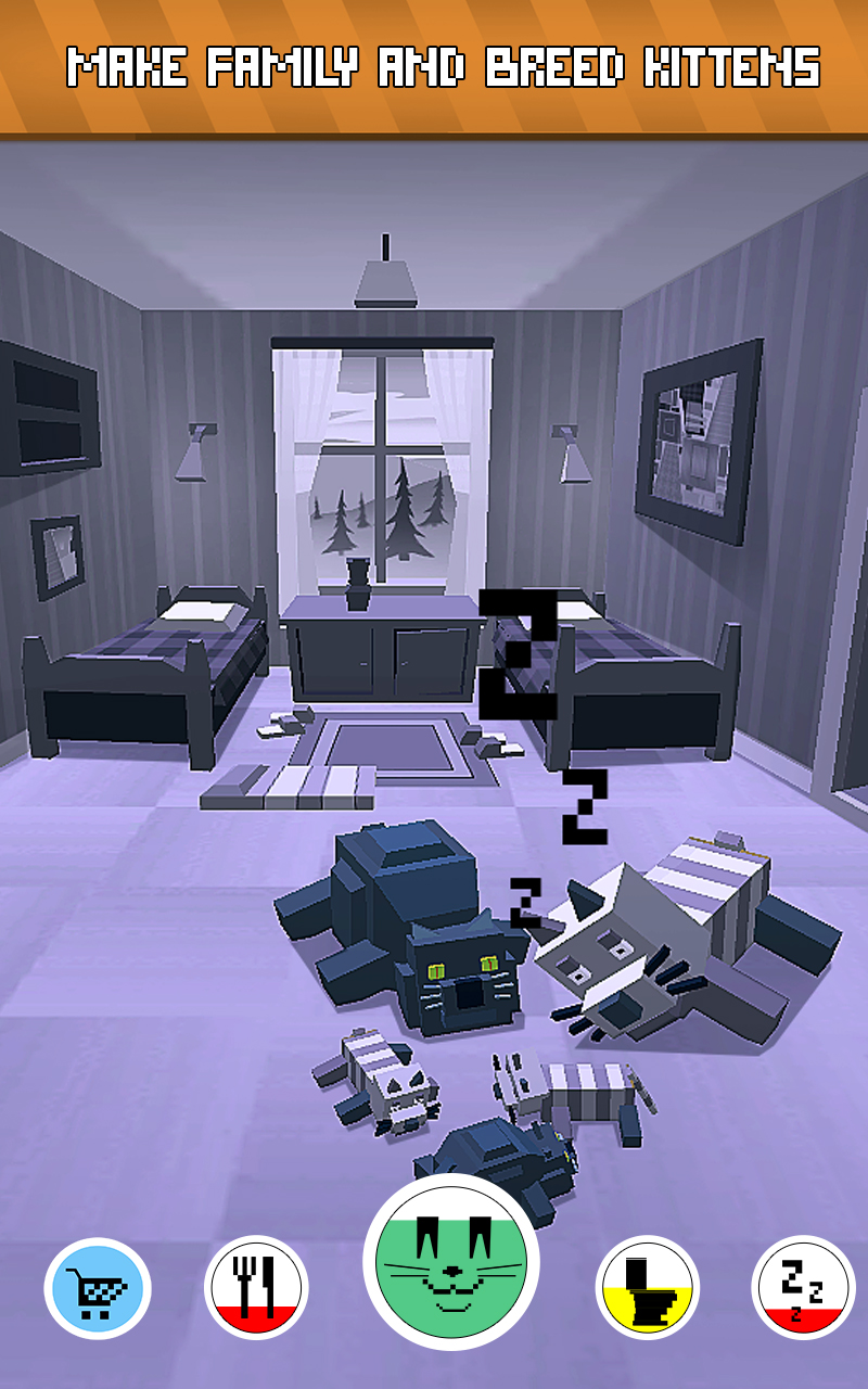 Amazon.com: My Blocky Cat: Virtual Pet - care of a blocky kitty ...