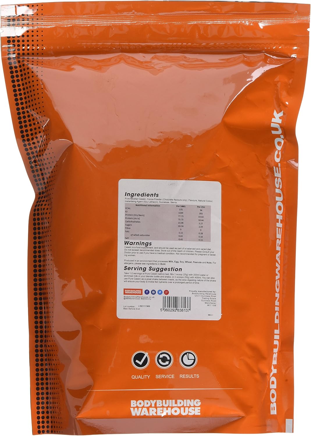 Bodybuilding Warehouse Pure Micellar Casein Protein Powder – Slow ...