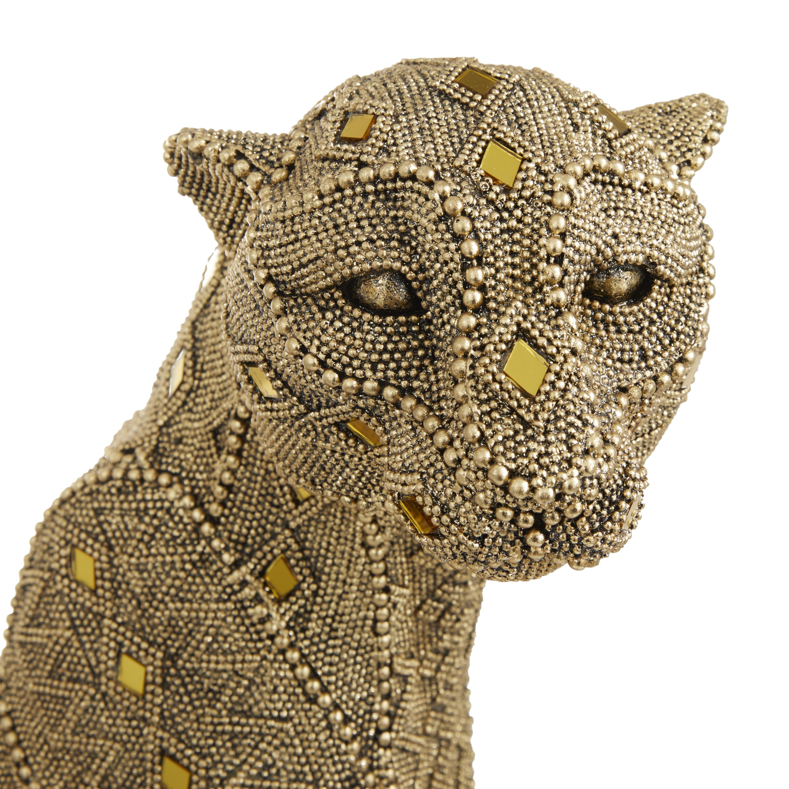 Mua Deco 79 Polystone Leopard Decorative Sculpture Beaded Home Decor ...