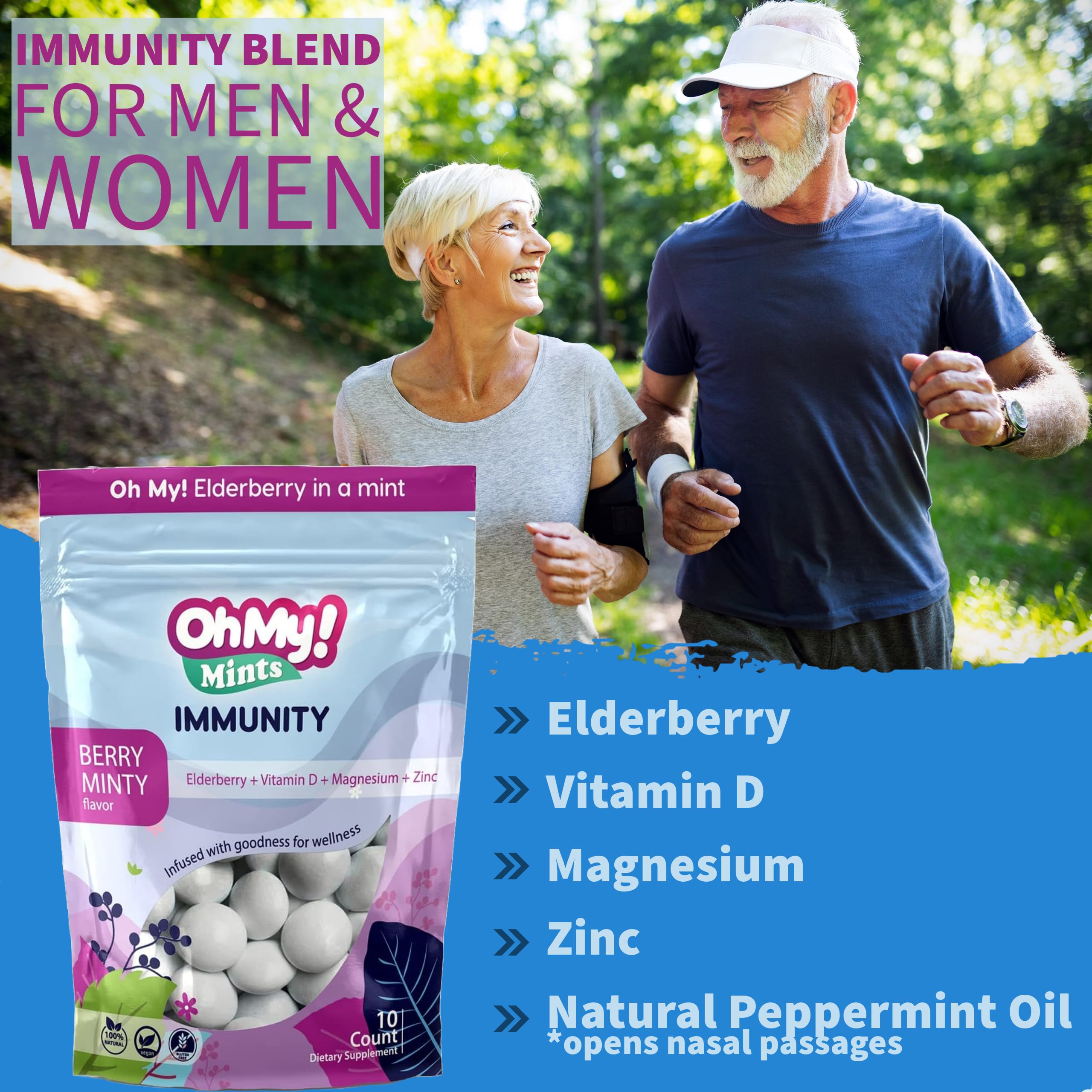 Mua Oh My! Mints Immunity Blend Mints for Immune Support - 4 Packs ...