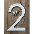 Amazon.com: 5 Inch Modern Plastic House Number, black or white building ...