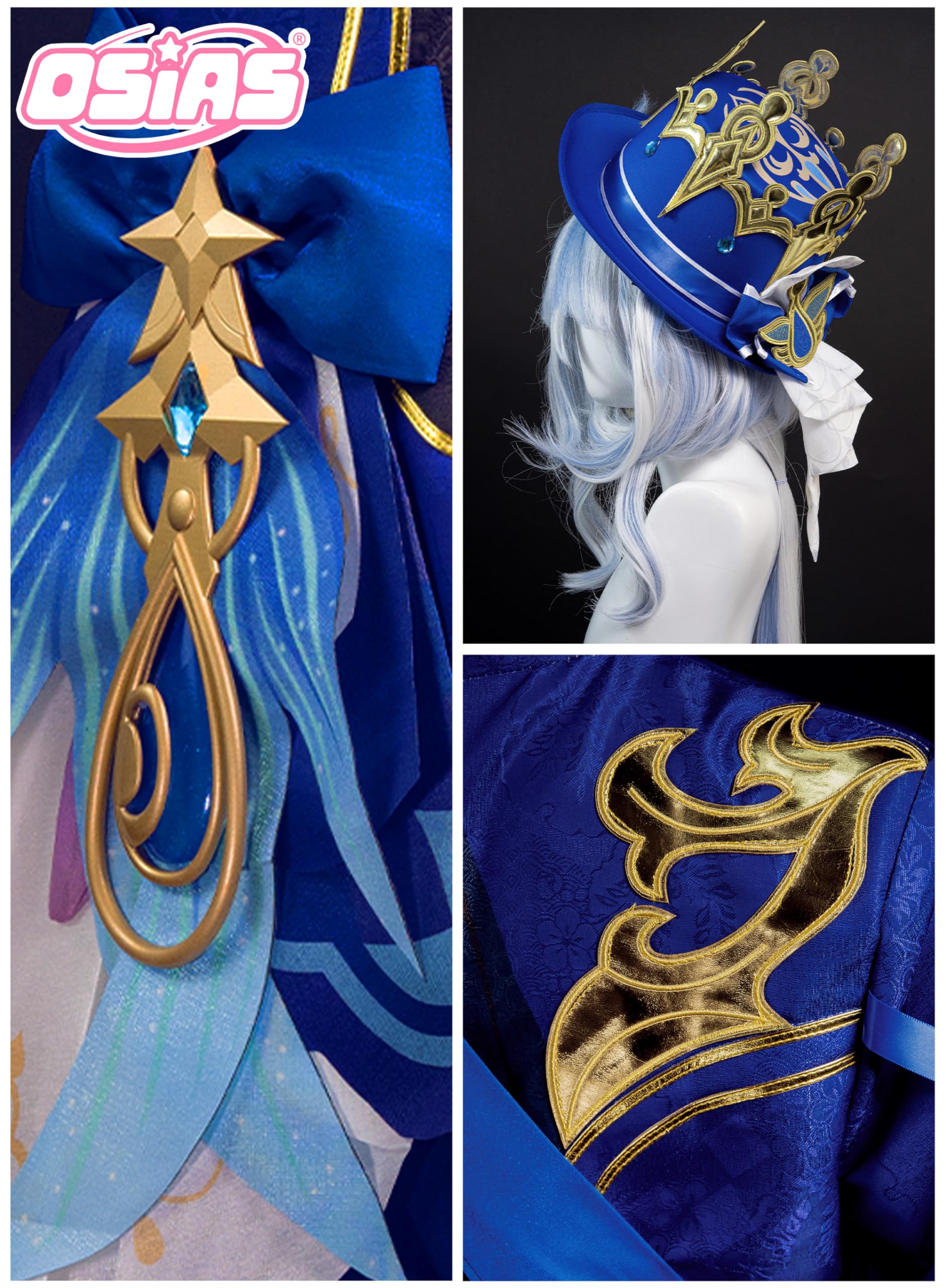 Mua OSIAS Genshin Impact Cosplay Furina White Form Cosplay Costume Set ...