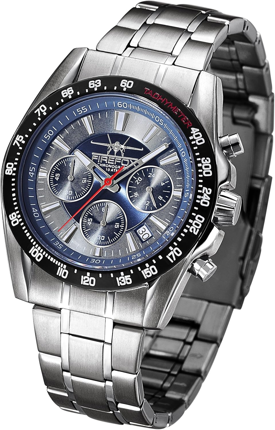 FIREFOX Herren- Armbanduhr Chronograph The Machine analog Quarz ...