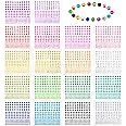 Amazon.com: Gem Stickers, 3096Pcs Self Adhesive Rhinestone Stickers, 3 ...