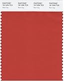 Pantone 19-1555 TCX Smart Color Swatch Card, Red Dahlia, House Paint ...