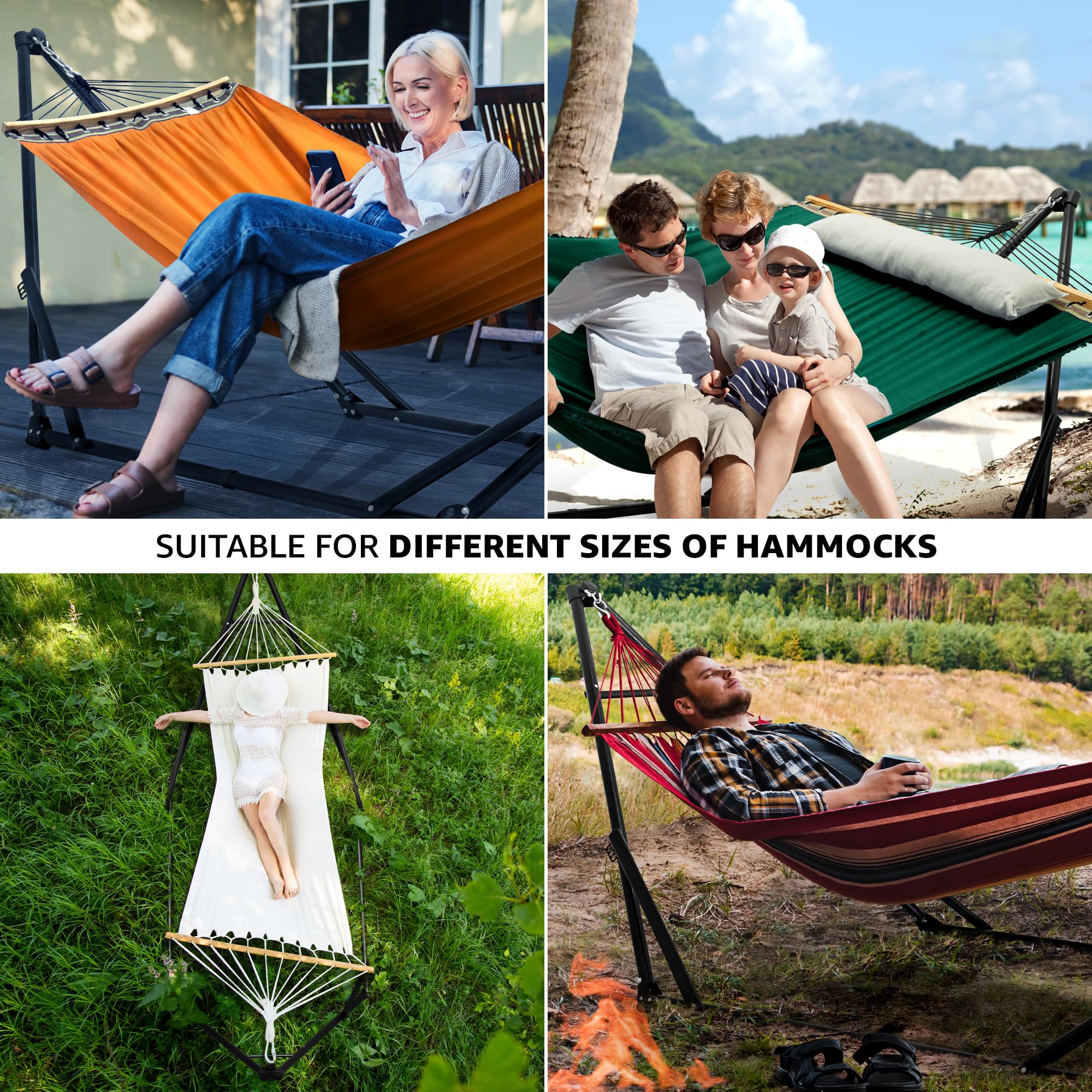 Tranquillo Unity Adjustable Hammock Stand; Premium Quality, 800 Lbs ...