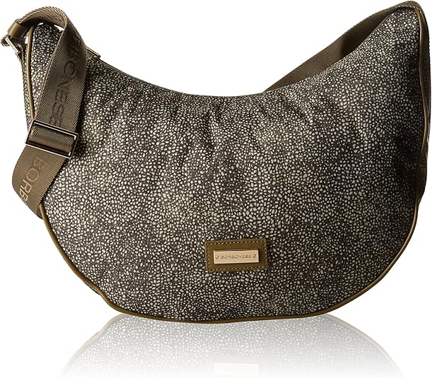 Borbonese Borsa A Tracolla 20D Flexos Gold Label Verde Camouflage: Amazon.it: Scarpe e borse