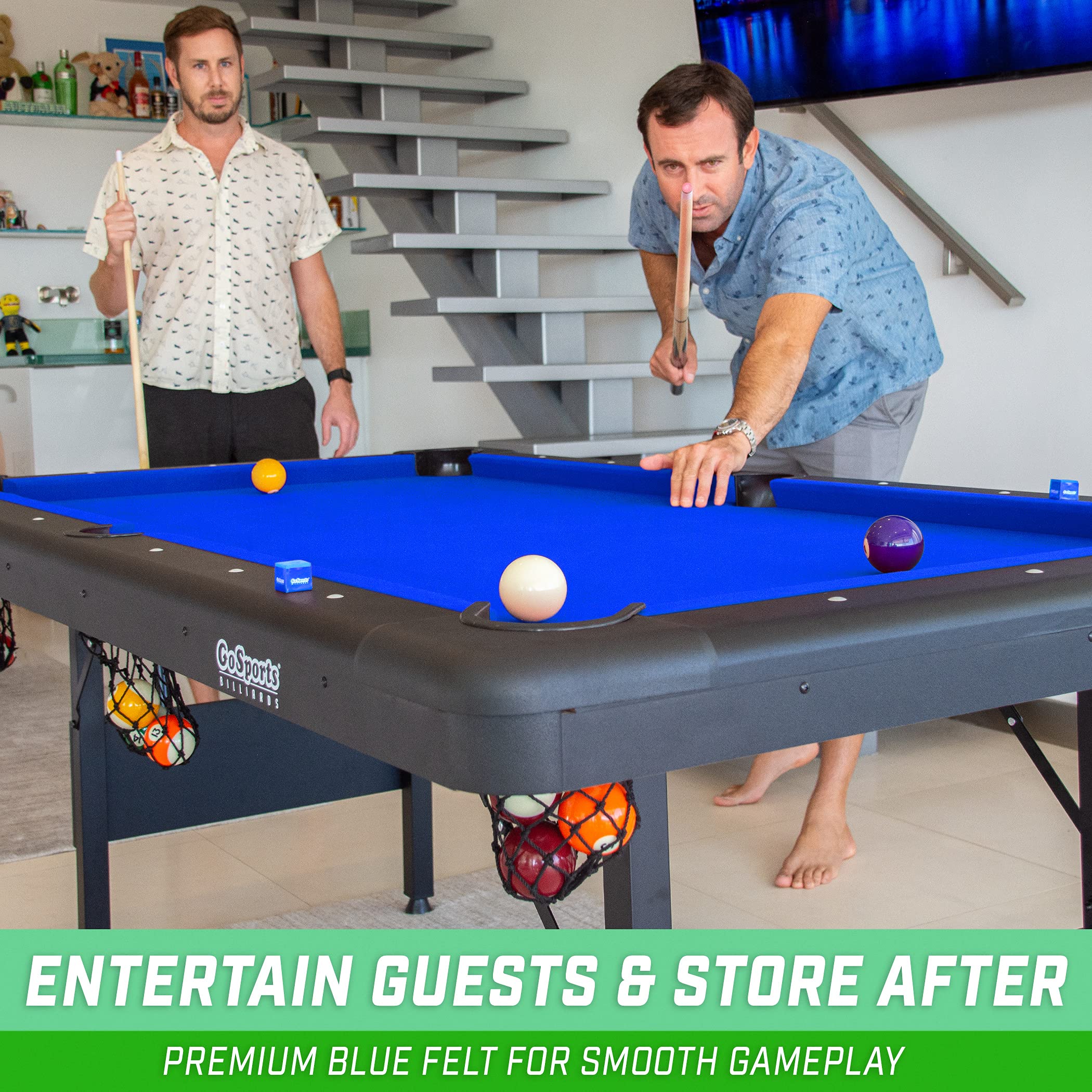 Mua GoSports 6, 7, or 8 ft Billiards Table - Portable Pool Table ...