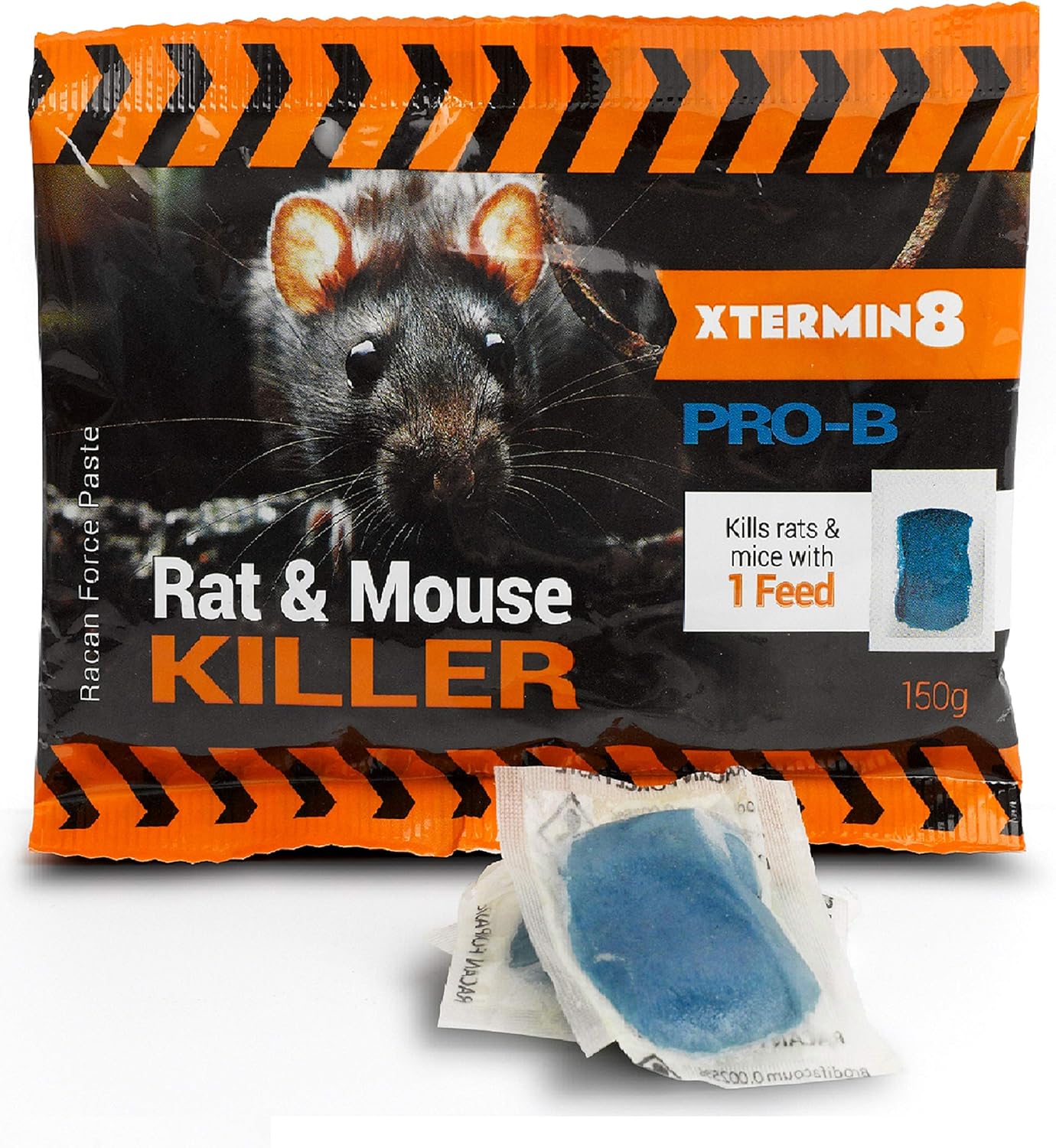 Racan Force Paste - Xtermin8 Pro B - Powerful Rat Mouse Poison Bait ...