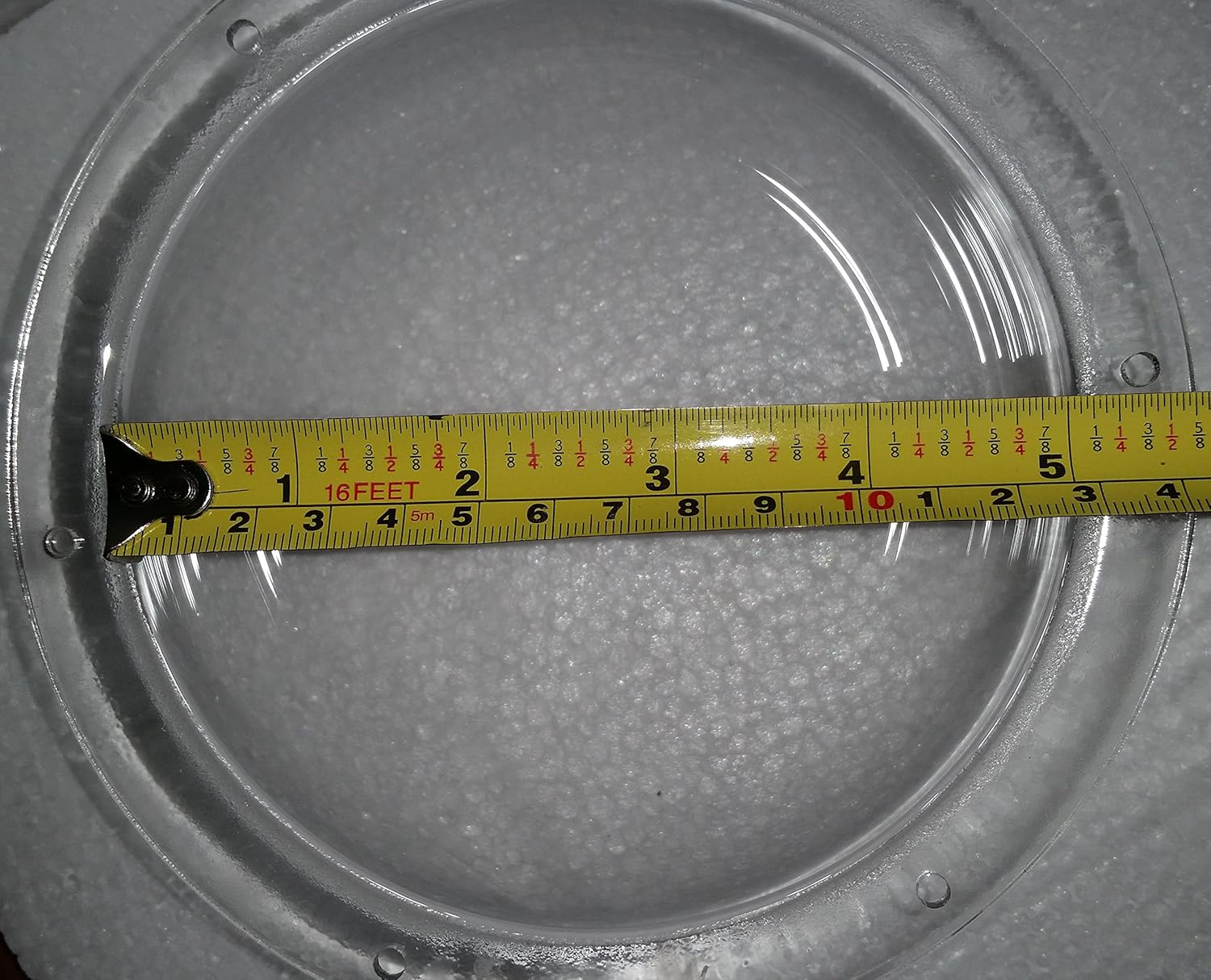 Supreme Tech Acrylic Dome/Plastic Hemisphere – Clear – 5″ Diameter, 1/2 ...