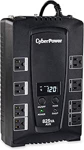 Amazon.com: CyberPower CP825AVRLCD Intelligent LCD UPS System, 825VA ...