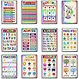 Amazon.com: Set of 12 Educational Posters for Preschoolers & Toddlers ...