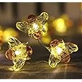 Amazon.com : WSgift Honeybee Decorative String Lights, 18.7 Ft 40 LED ...