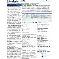 Introductory SQL Quick Reference Training Card - Laminated Tutorial Guide Cheat Sheet ...